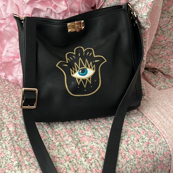 Meira T | Bags | Meria T Leather Crossbody Hamsa Bag | Poshmark